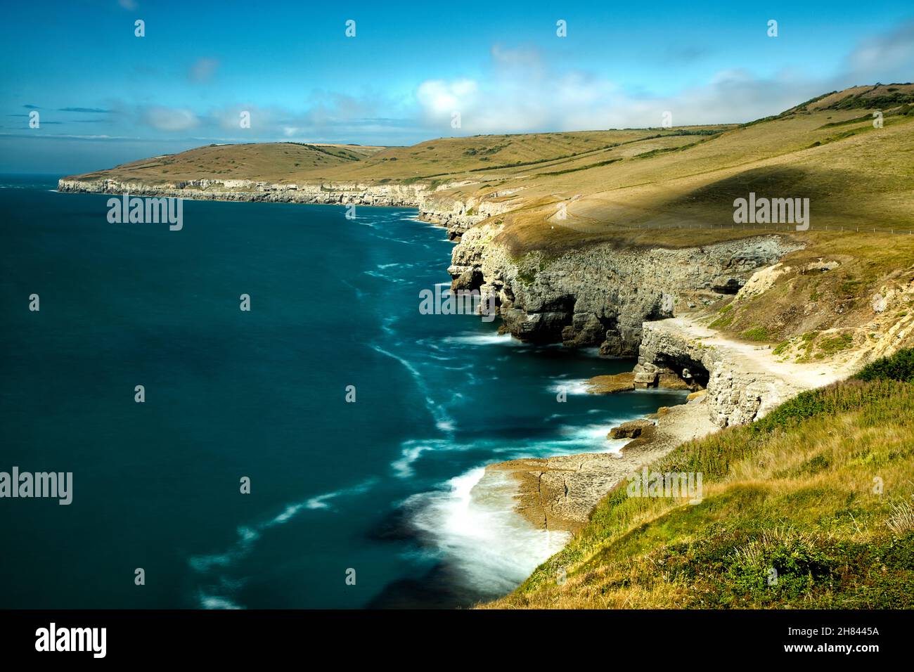 Dorset, Dancing Ledge,Coast,Cliffs Stock Photo - Alamy
