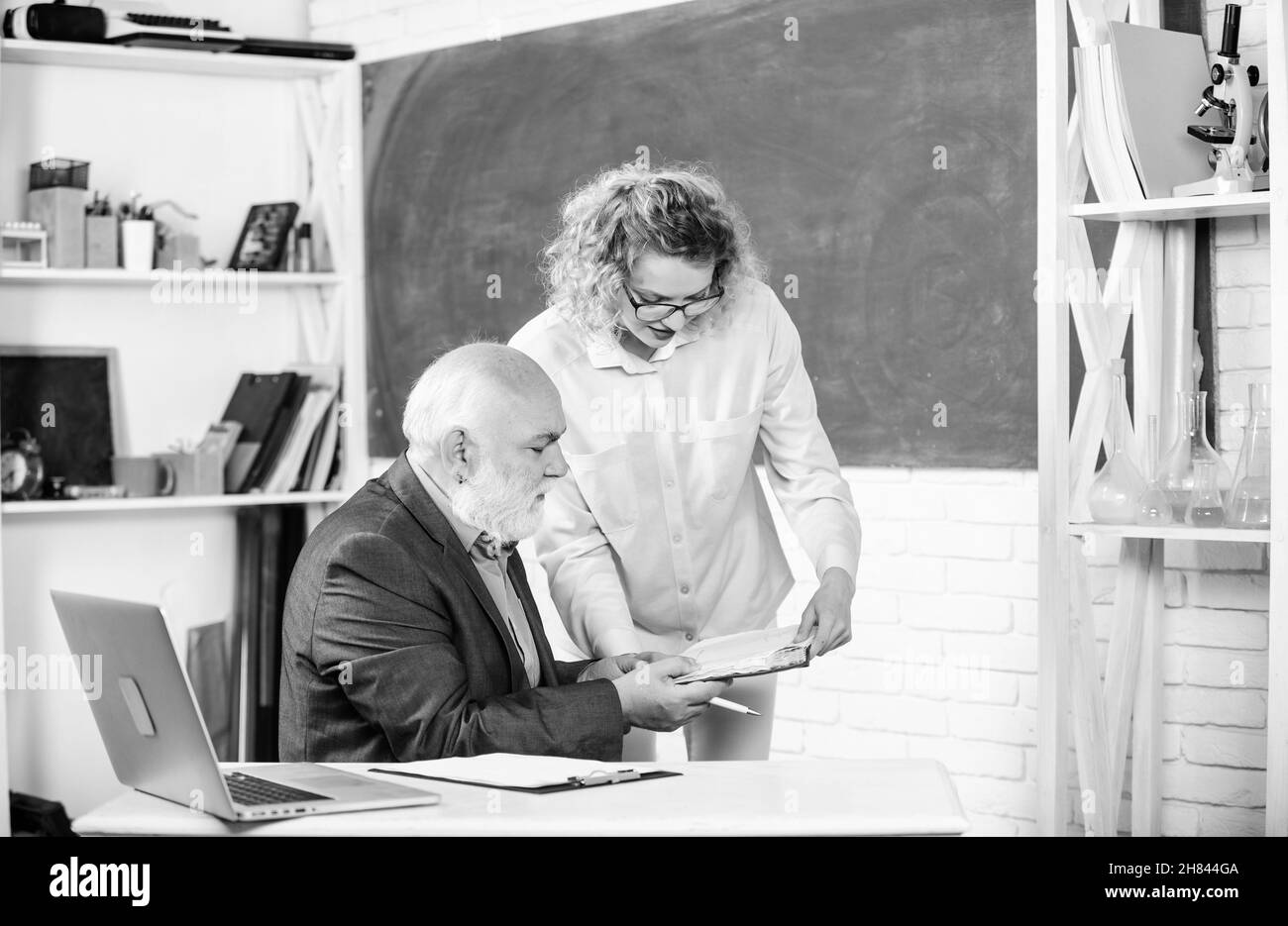 Teaching studying system Black and White Stock Photos & Images - Alamy
