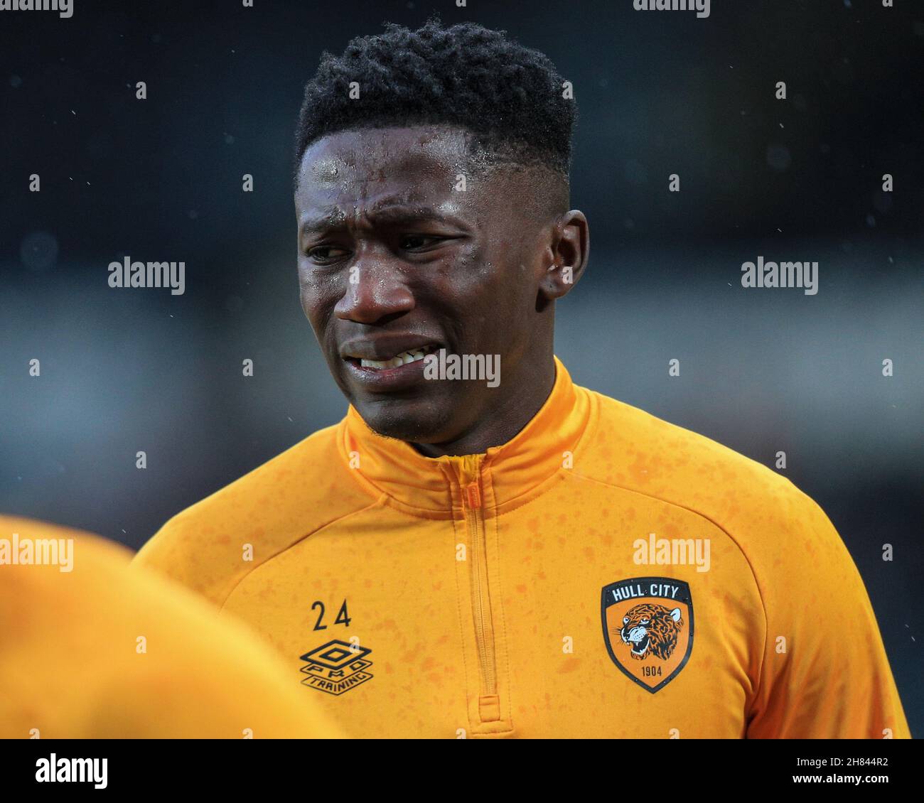 Di'Shon Bernard #24 of Hull City during the pre match warm up Stock ...