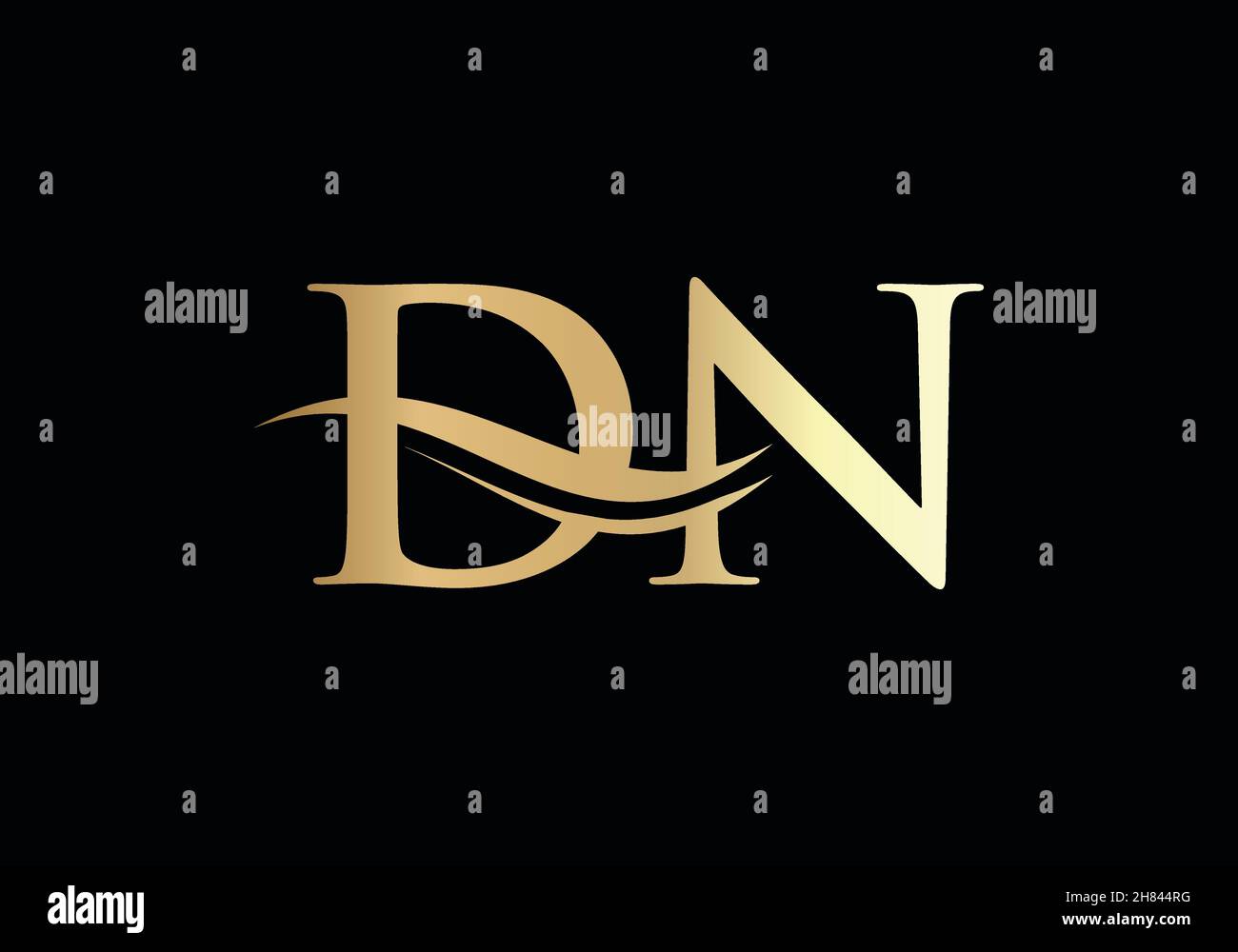 Dn letter logo design hi-res stock photography and images - Alamy