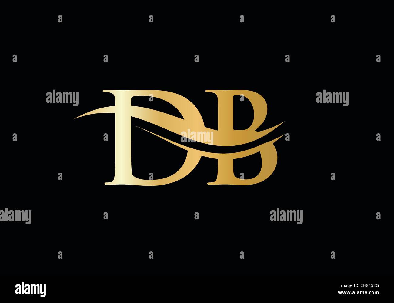 Db minimal logo design hi-res stock photography and images - Alamy