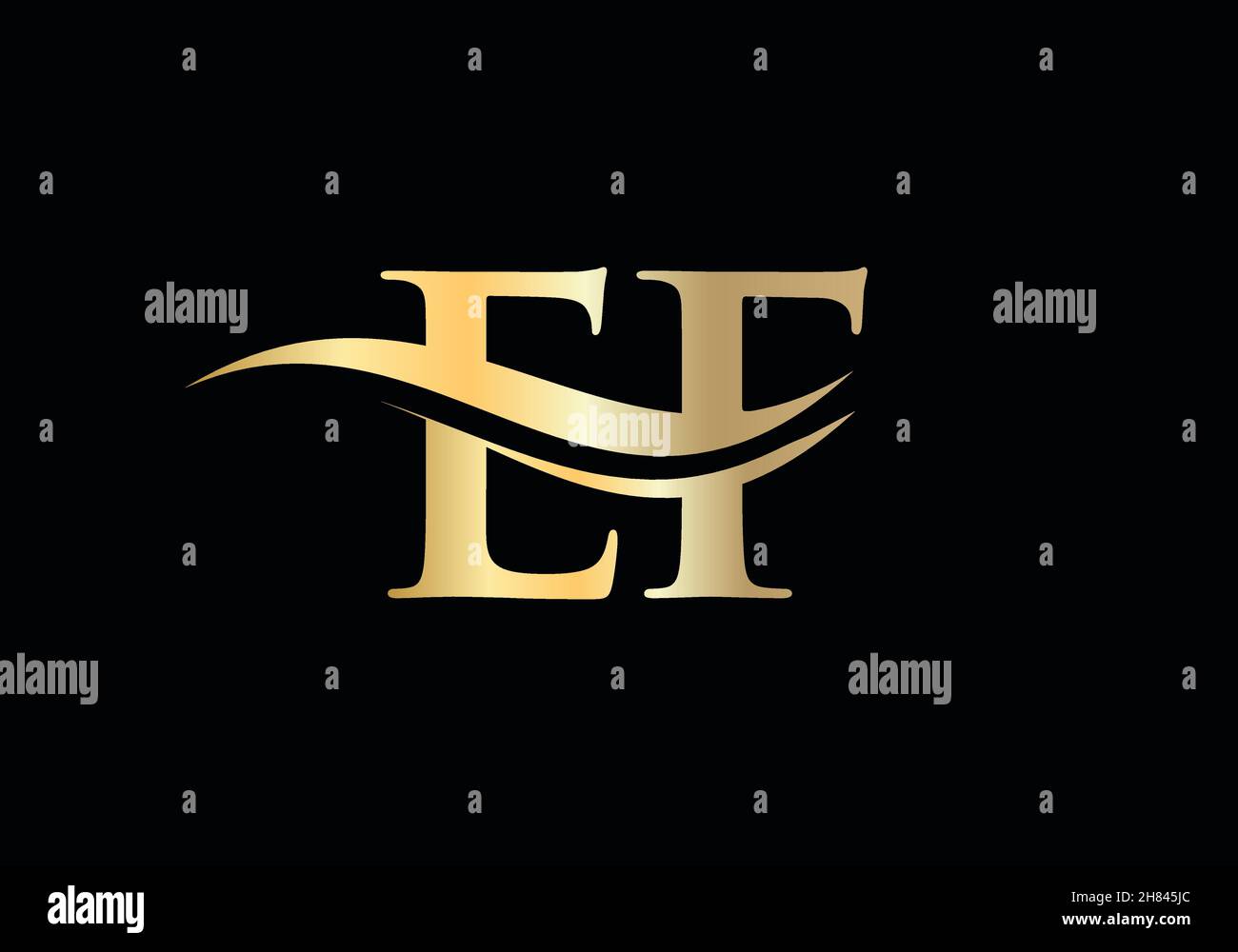 Modern letter EF logo design Vector. Initial linked letter EF logo ... Modern letter EF logo design Vector. Initial linked letter EF logo ...
