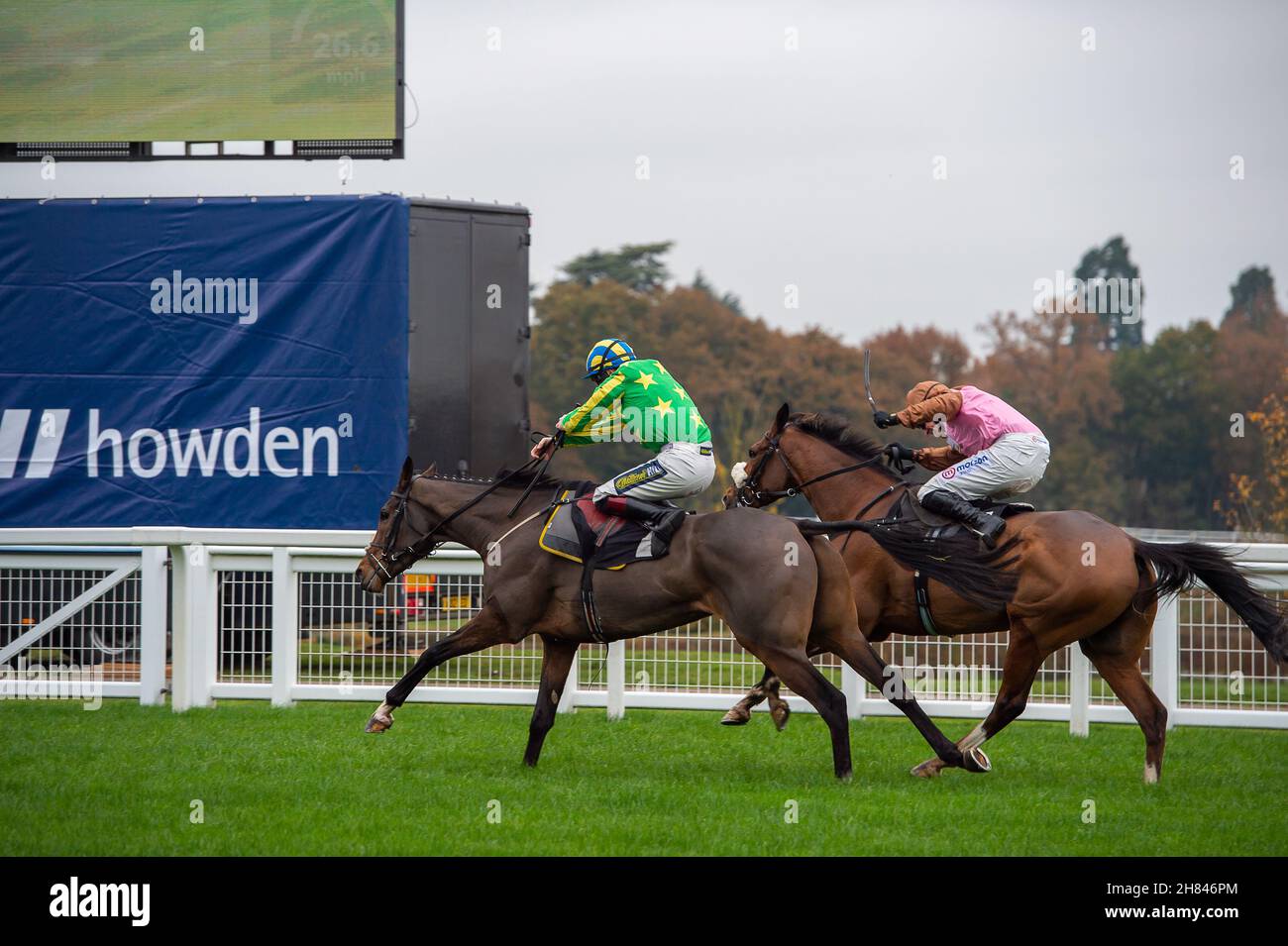 Ascot, Berkshire, UK. 19th November, 2021. Jockey Sam Twiston-Davies ...