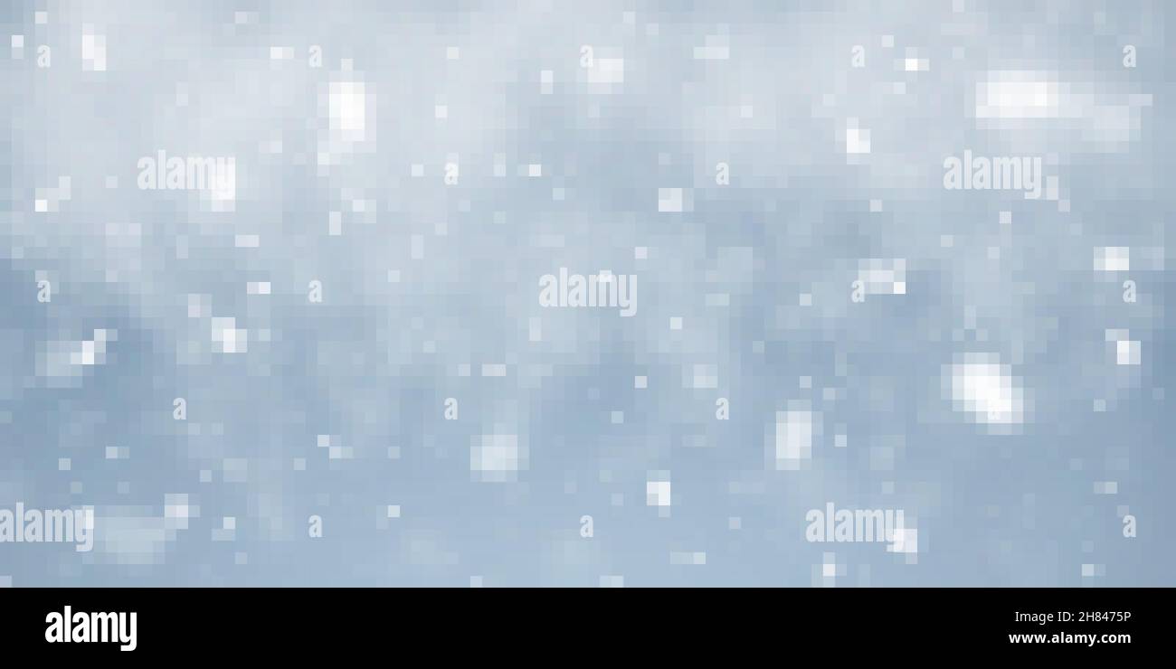 Christmas snow. Falling snowflakes on dark background. Snowfall. Vector ...