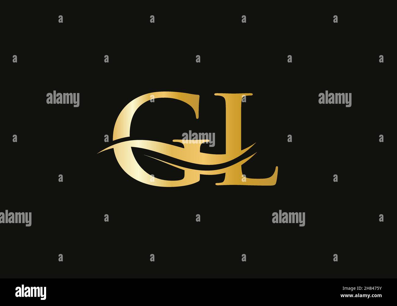 Gl letter logo Stock Vector Images - Alamy