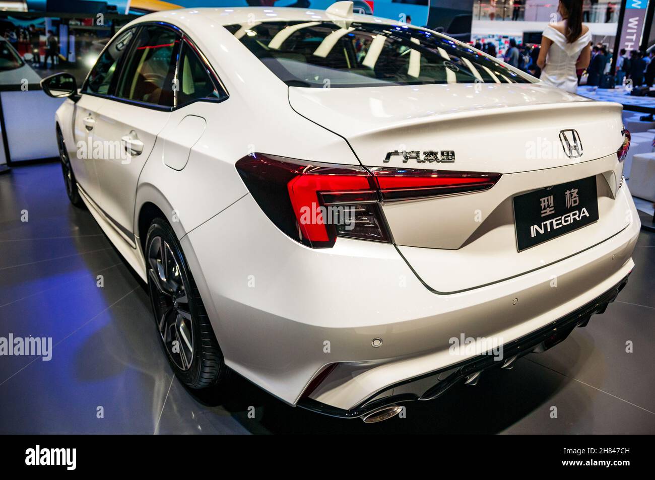 China only Honda Integra on display at the 2021 Guangzhou Auto Show ...