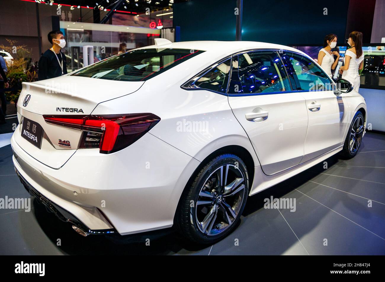 China only Honda Integra on display at the 2021 Guangzhou Auto Show ...
