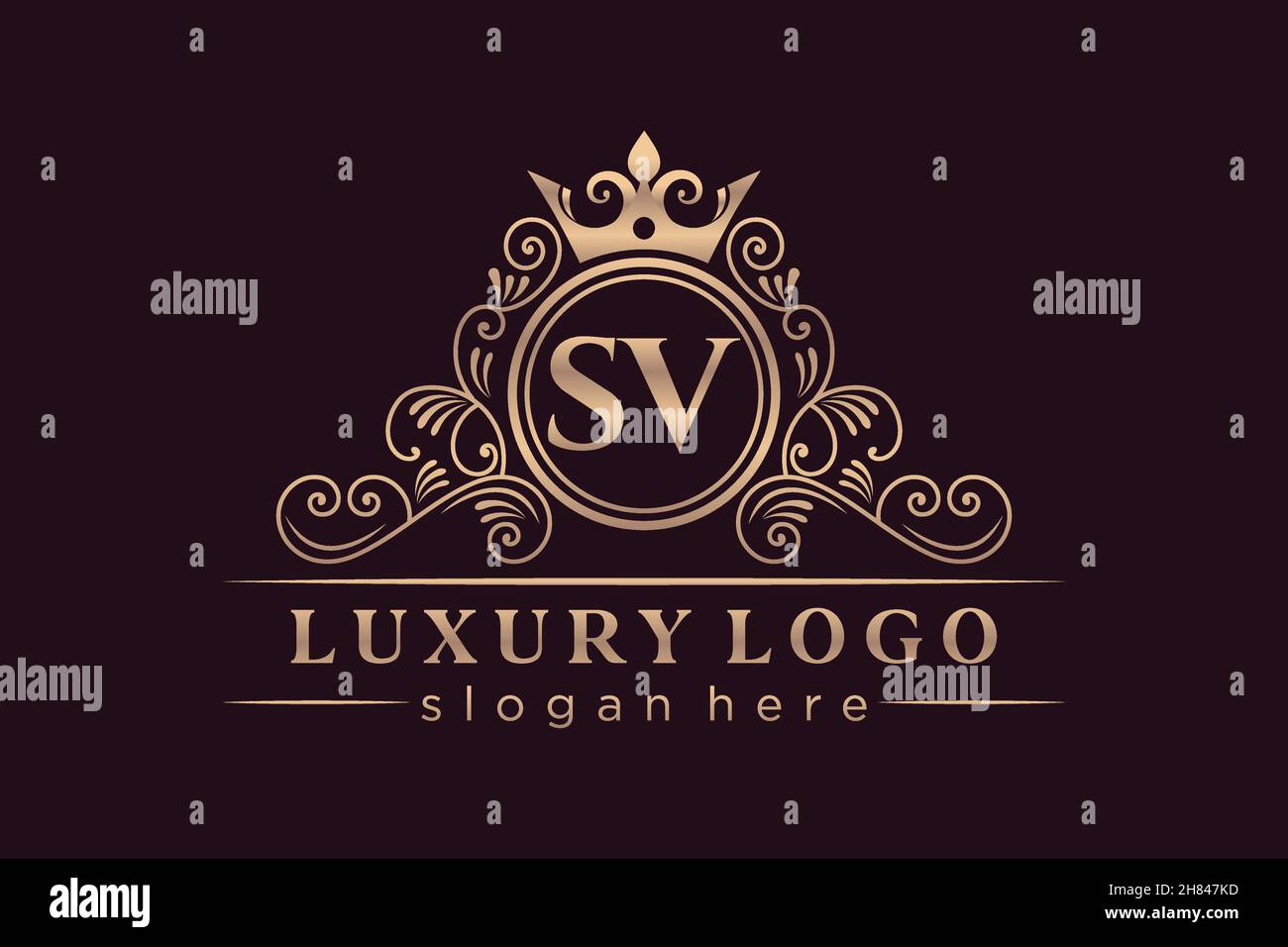 Initial letter sv Stock Vector Images - Alamy