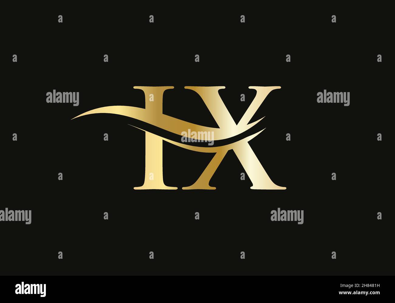 IX Linked Logo for business and company identity. Creative Letter IX ...