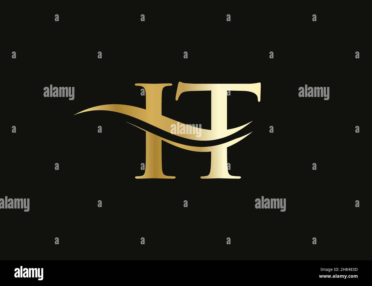 Initial Letter IT Linked Logo for business and company identity. Modern ...