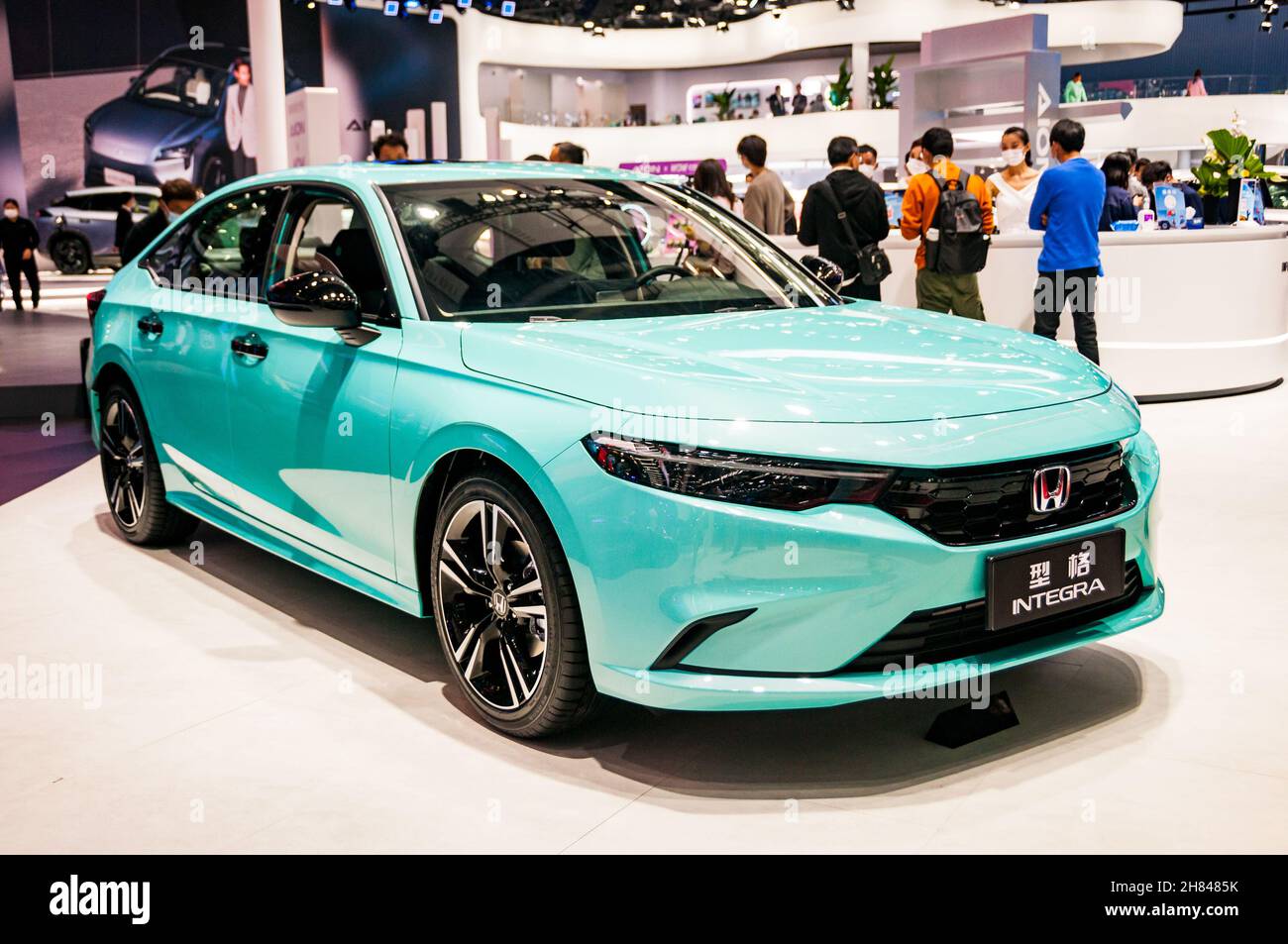 China only Honda Integra on display at the 2021 Guangzhou Auto Show ...