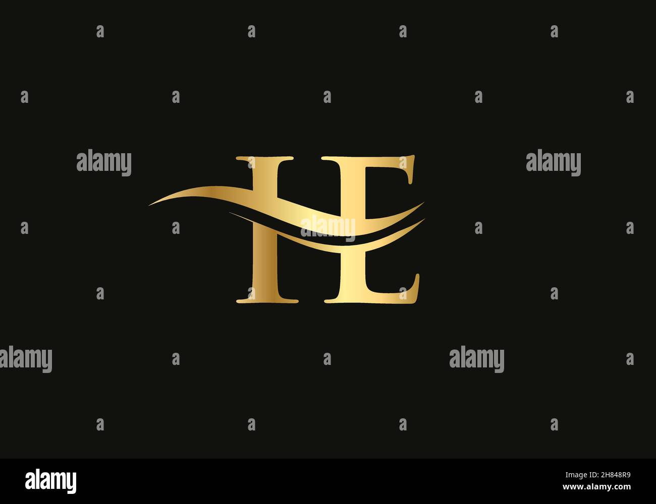 Initial IE letter business logo design vector template with minimal and modern trendy. IE logo ...