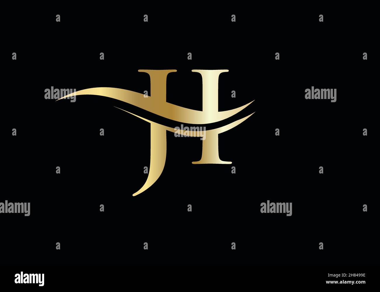 JI Logo Design for business and company identity. Creative JI letter ...