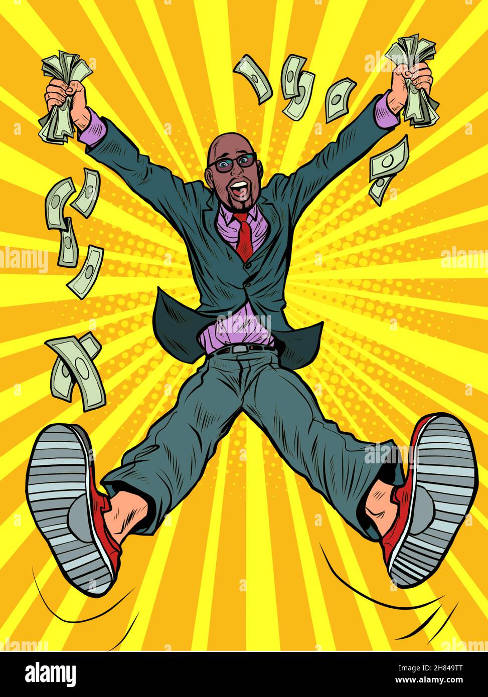 Lottery winner cartoon Stock Vector Images - Alamy