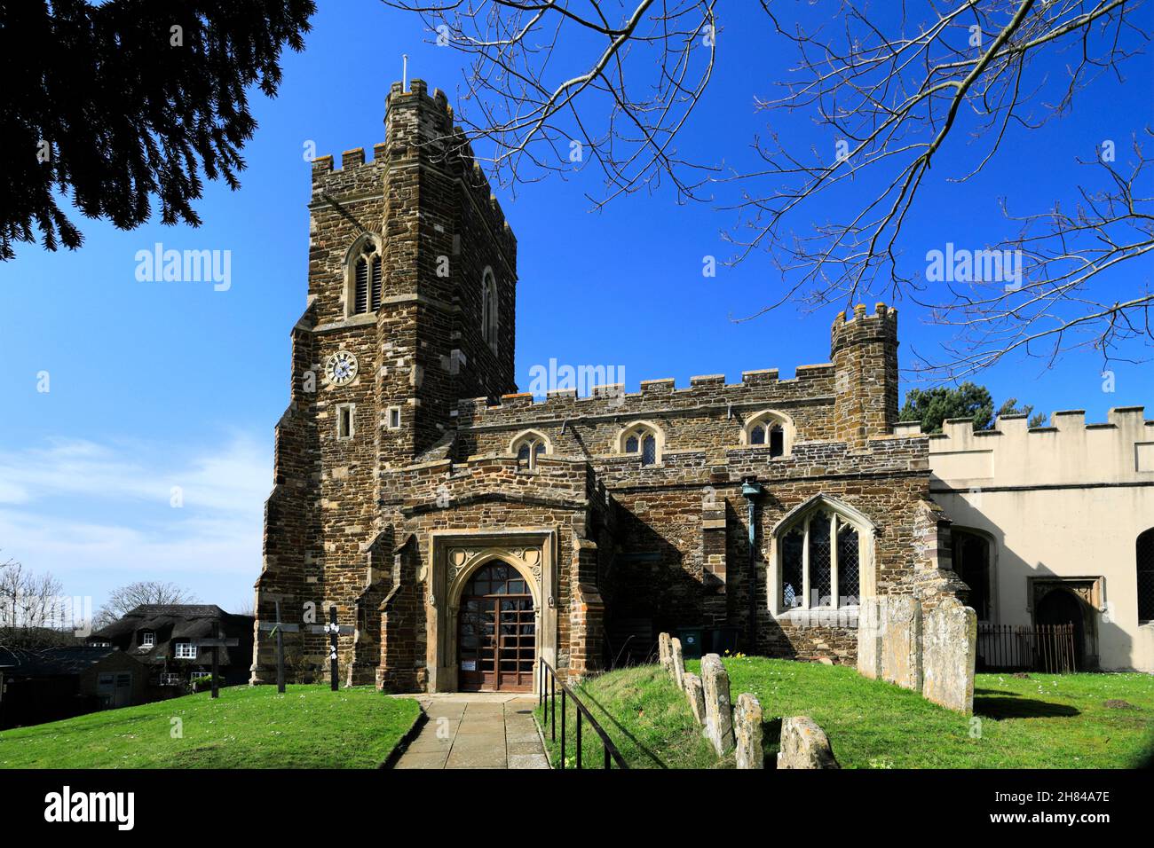 St Johns church, Flitton village, Bedfordshire England, UK Stock Photo ...