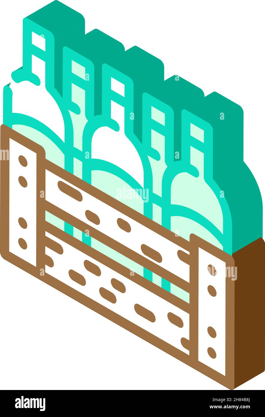 wine box isometric icon vector illustration Stock Vector Image & Art ...