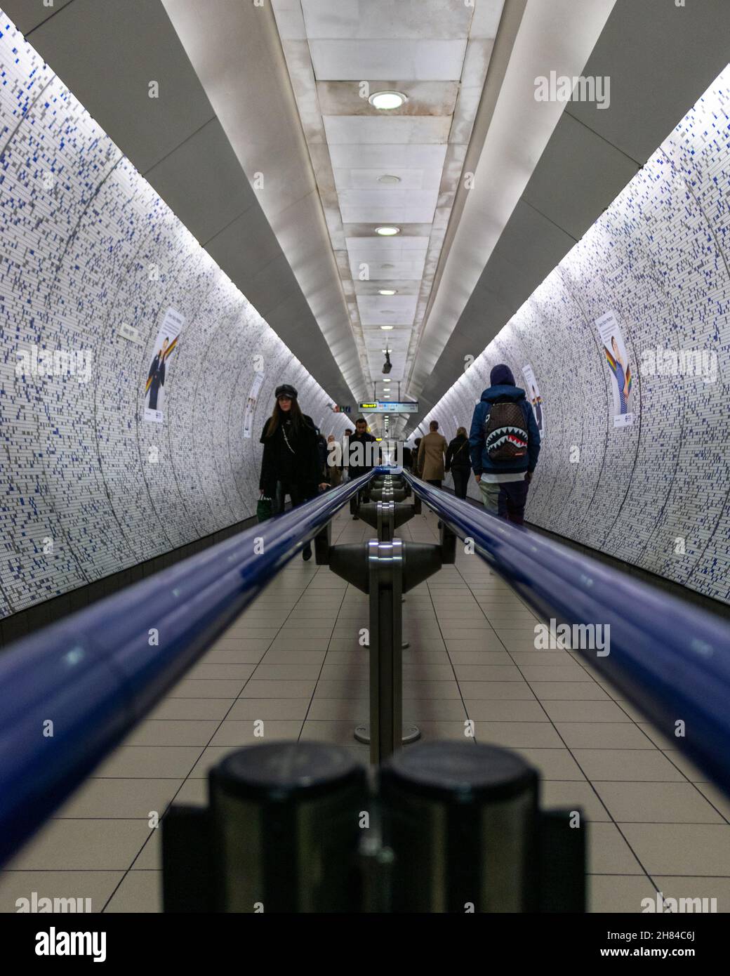 A tunnel at green park shot with a deep depth of field which shows ...