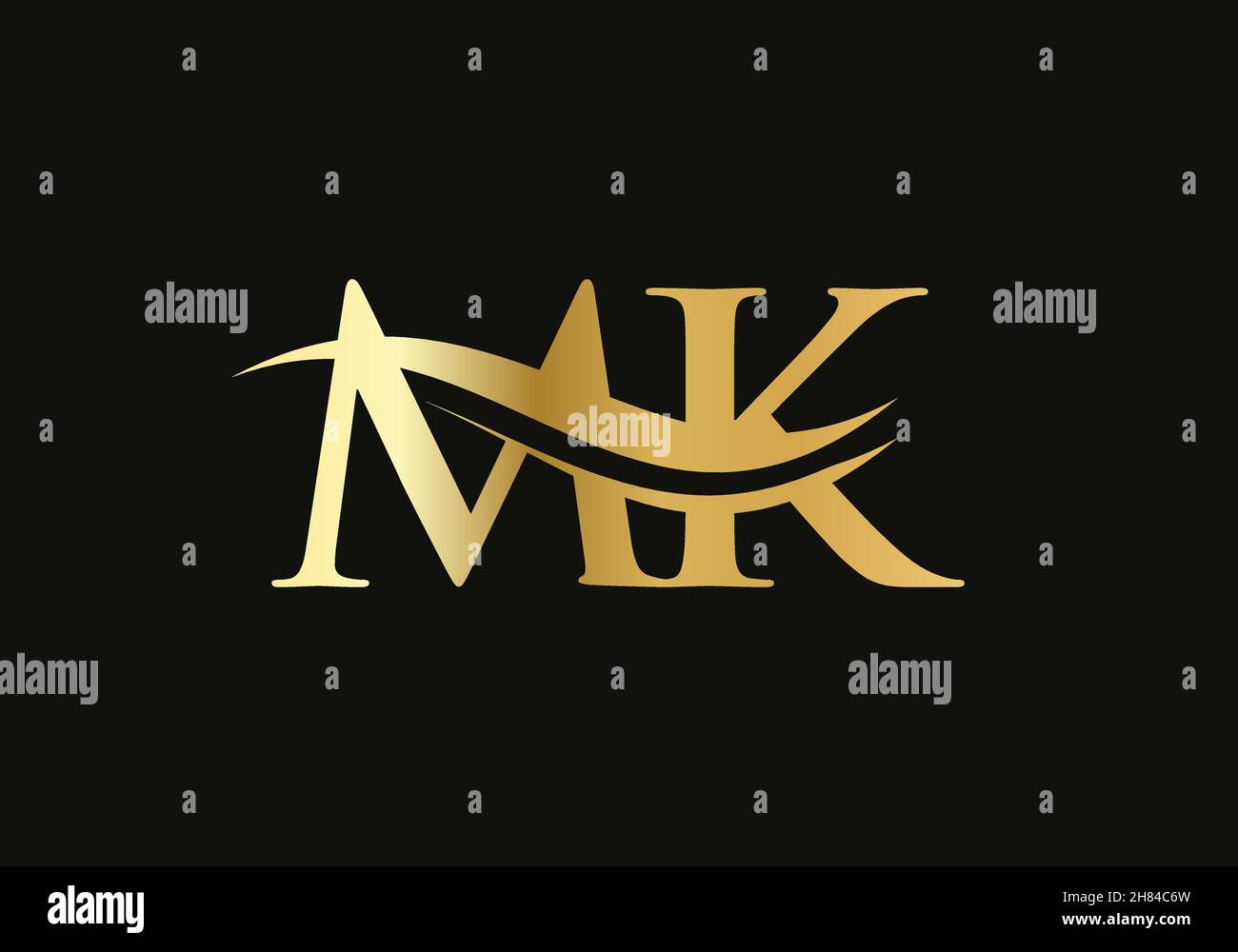 Modern MK Logo Design for business and company identity. Creative MK ...