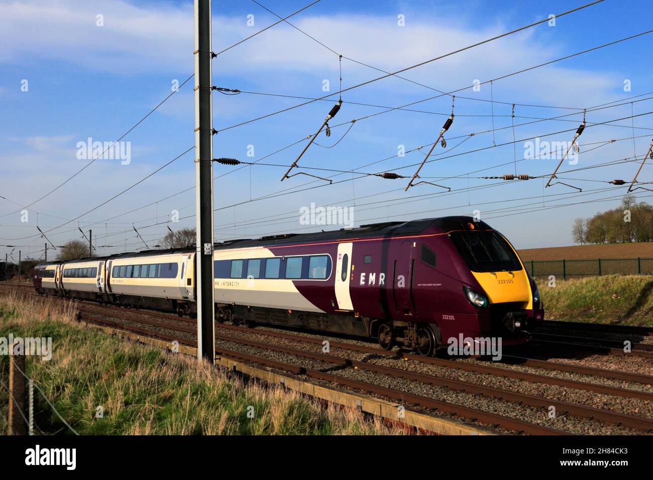 East Midlands Trains, Meridian 222 class train, London to Bedford Line ...