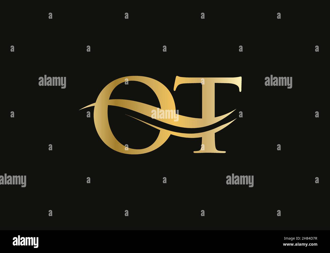 Swoosh Letter OT Logo Design for business and company identity. Water ...