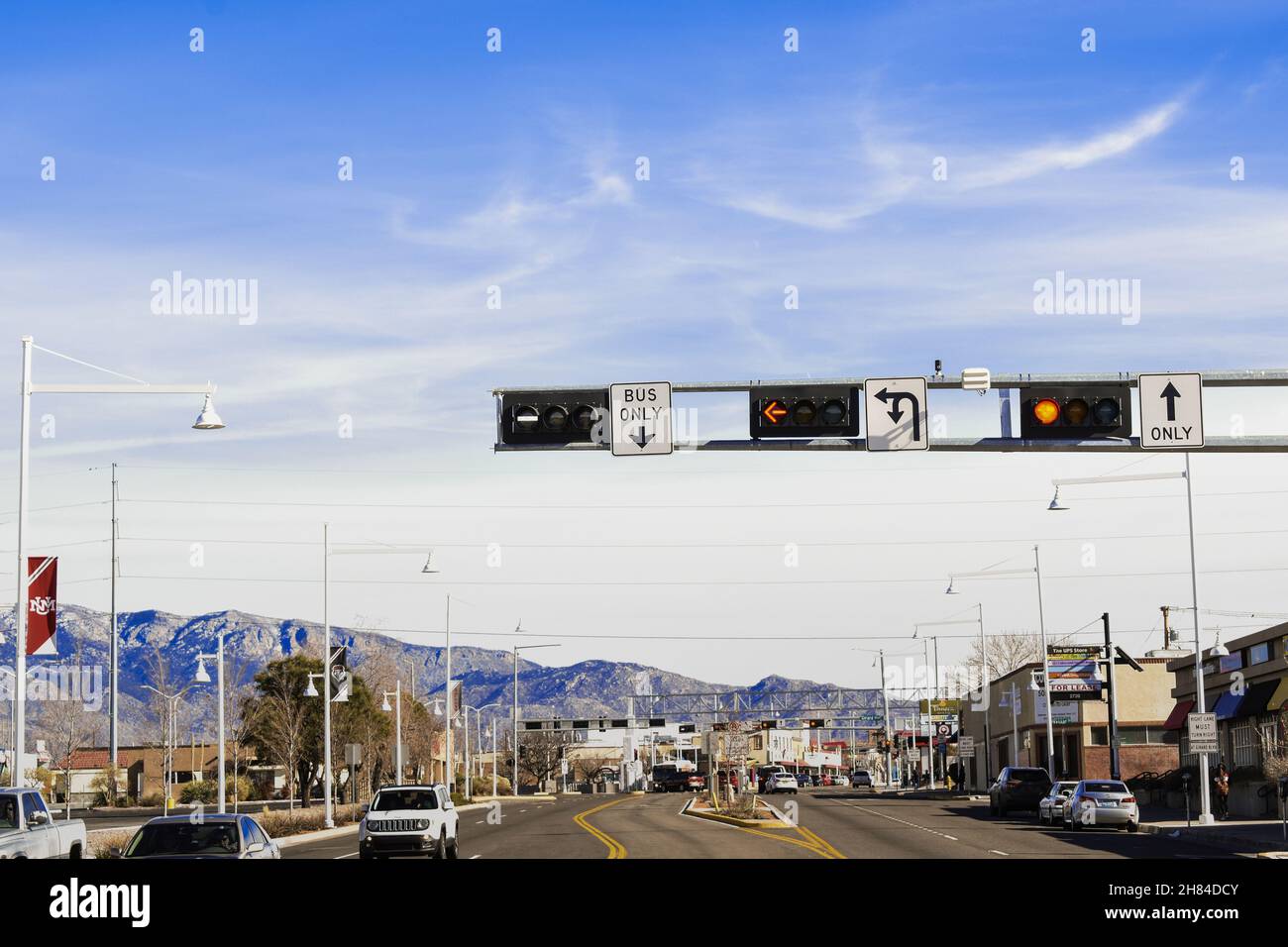 Albuquerque road signs hi-res stock photography and images - Alamy