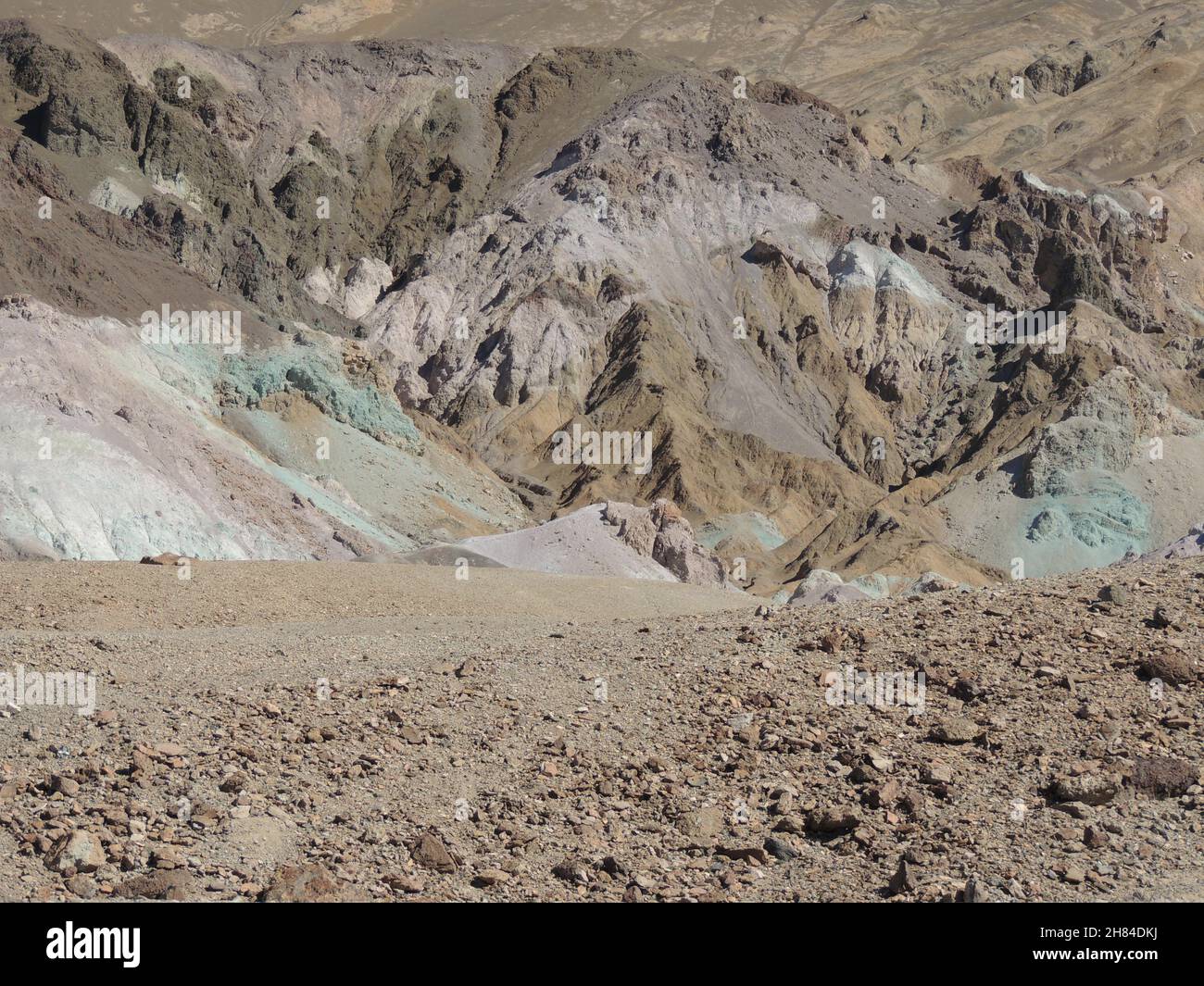 Shot of a dusty and rocky mountain that looks like a desert Stock Photo ...