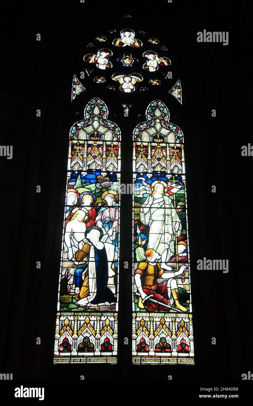 Stained glass window dedicated to the Rev Edmund Boteler Chalmer in St ...