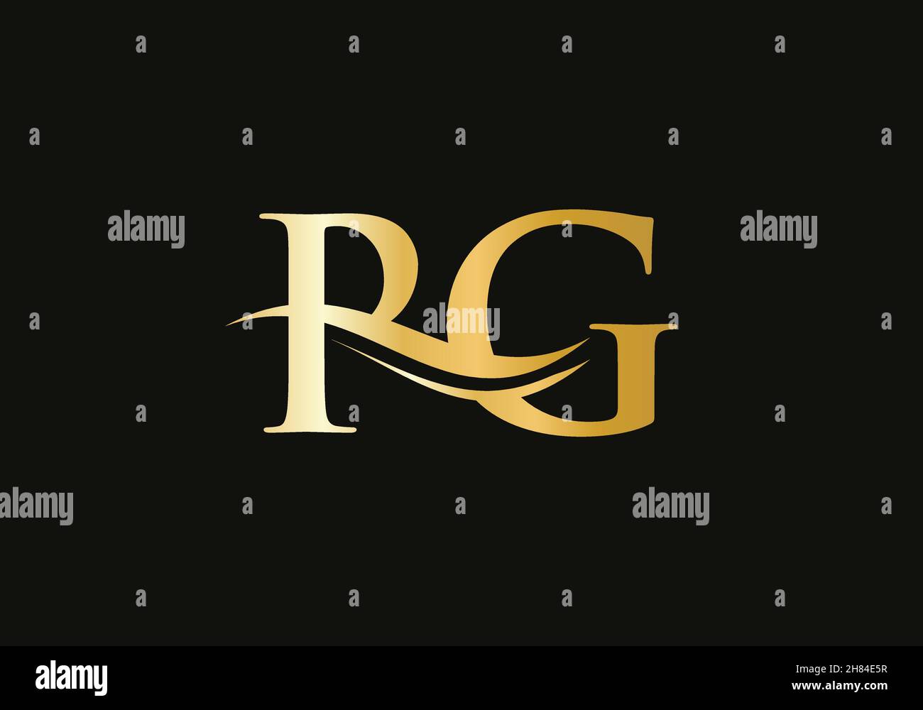 Initial linked letter PG logo design. Modern letter PG logo design ...