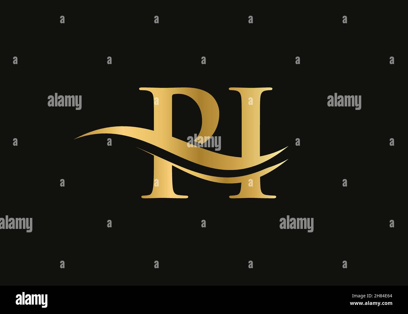 PI Logo Design for business and company identity. Creative PI letter ...