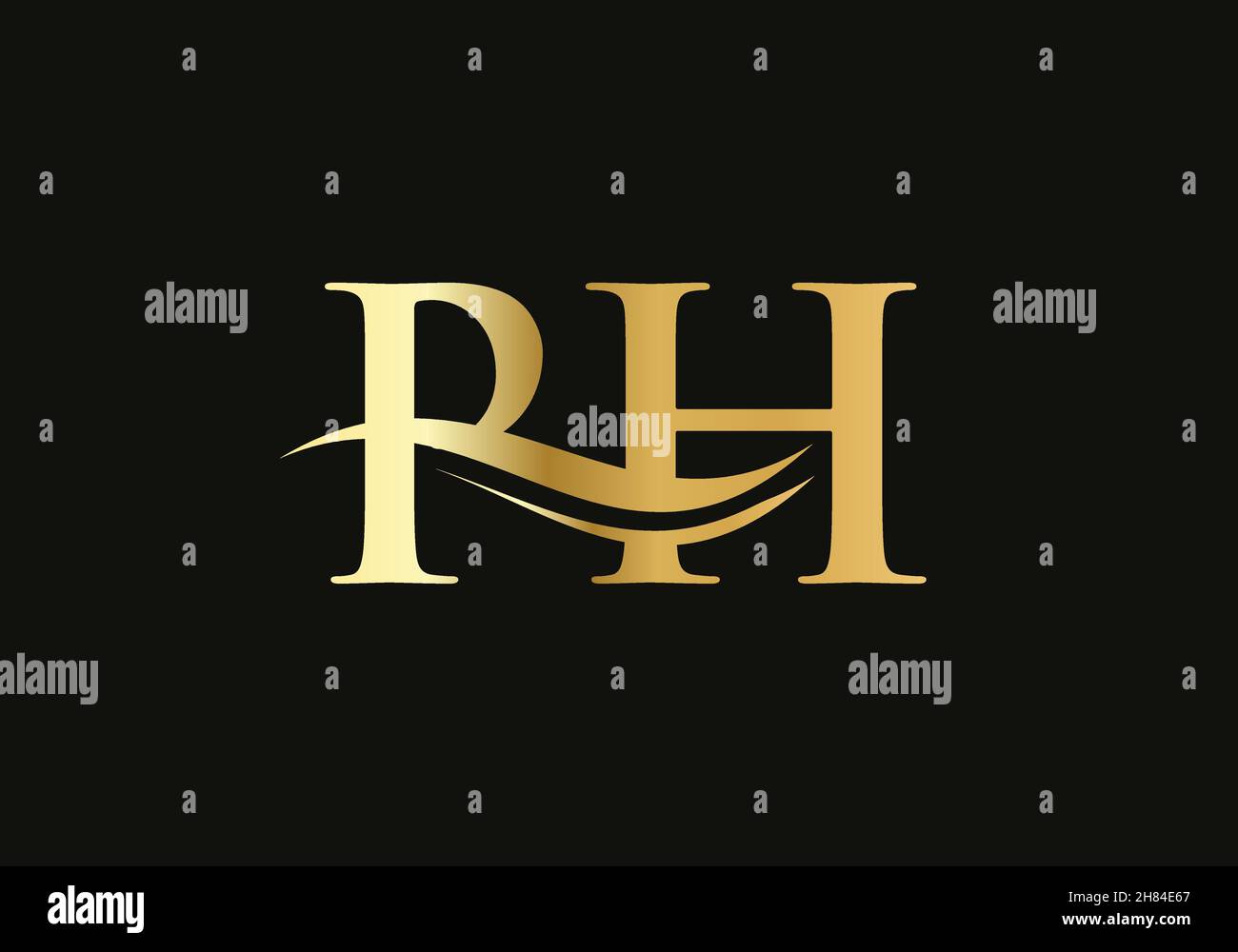 Initial monogram letter PH logo design Vector. PH letter logo design ...