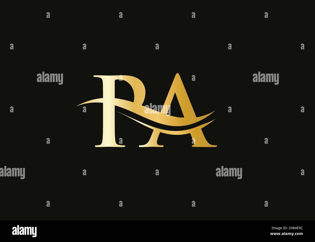 Initial PA letter linked logo vector template. Swoosh letter PA logo ...