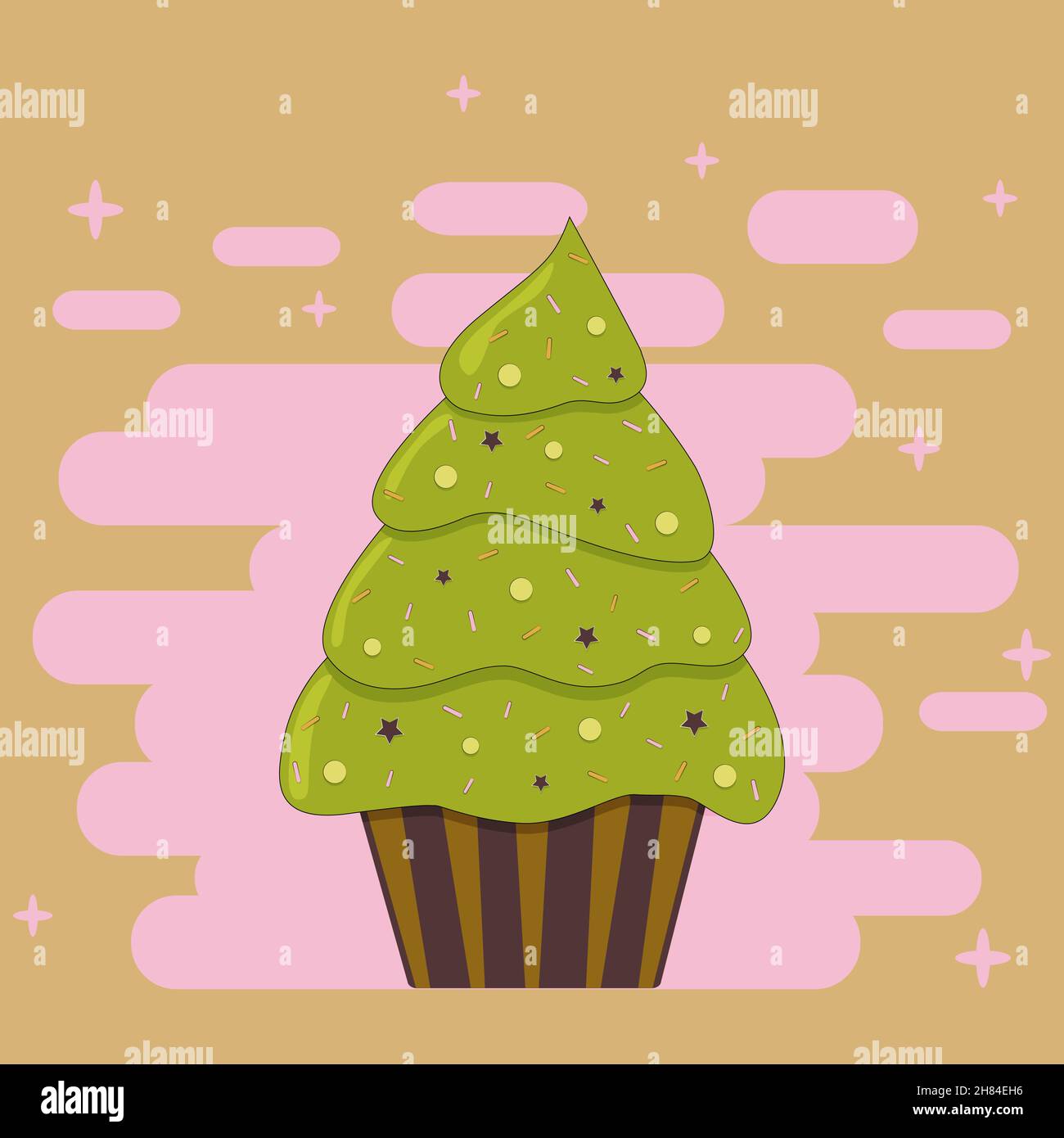 Sweet cookie in form Stock Vector Images - Alamy
