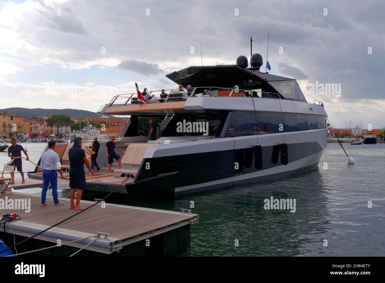wally design superyacht why200 in harbour at Saint-Tropez, Var ...