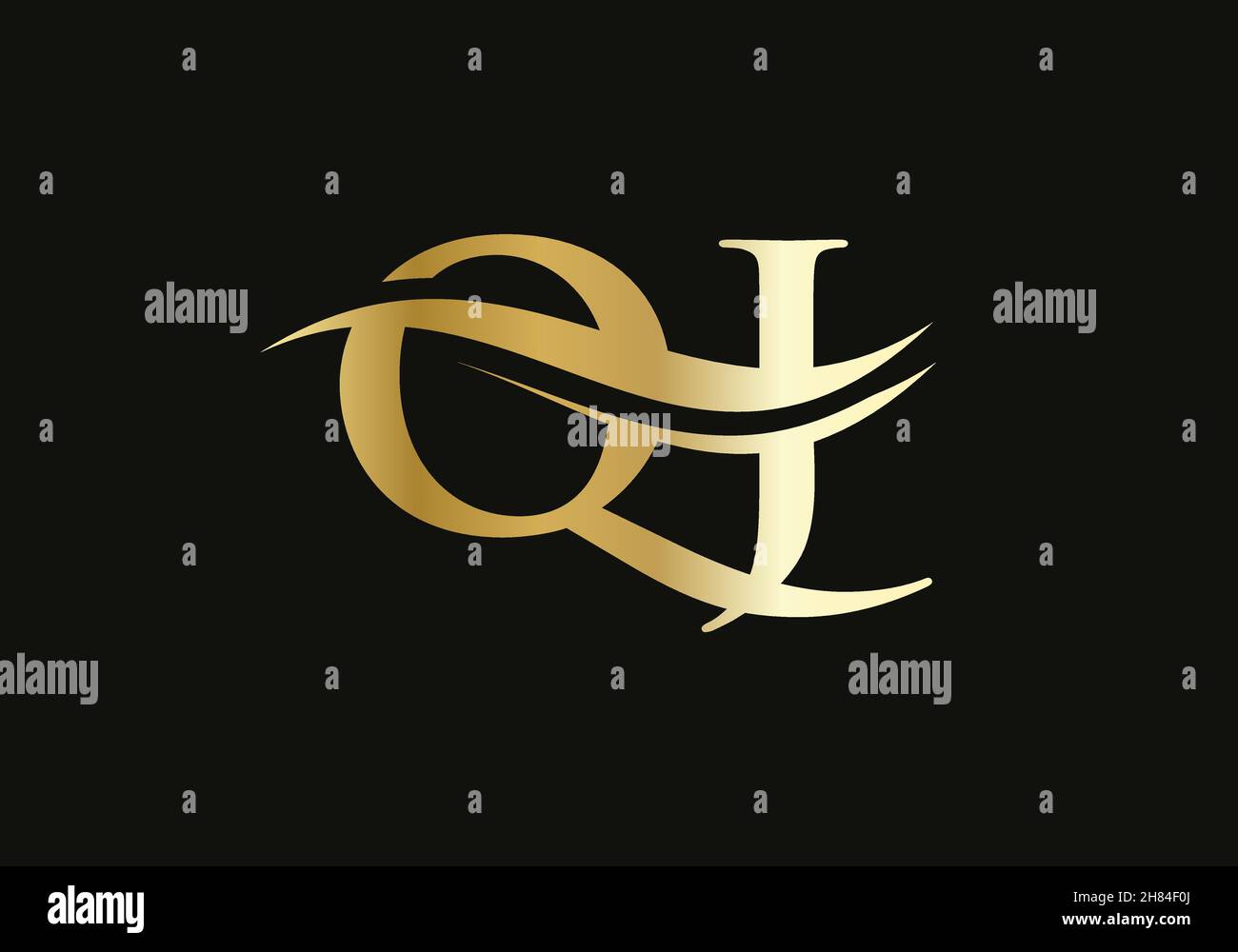 Letter QJ Logo Design for business and company identity. Creative QJ ...