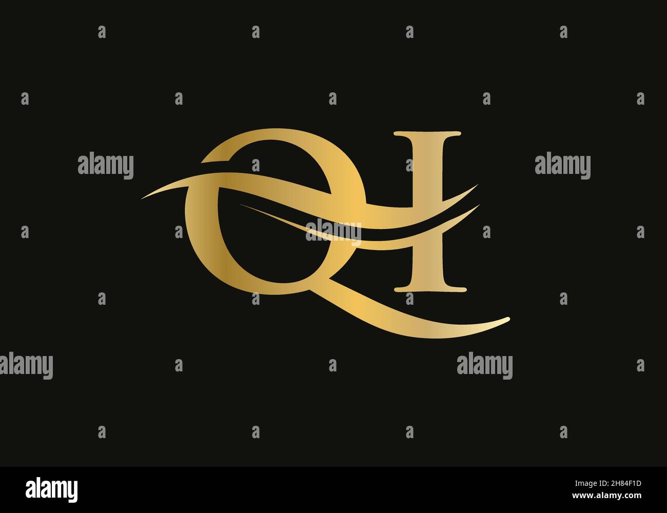 QI Logo Design for business and company identity. Creative QI letter ...