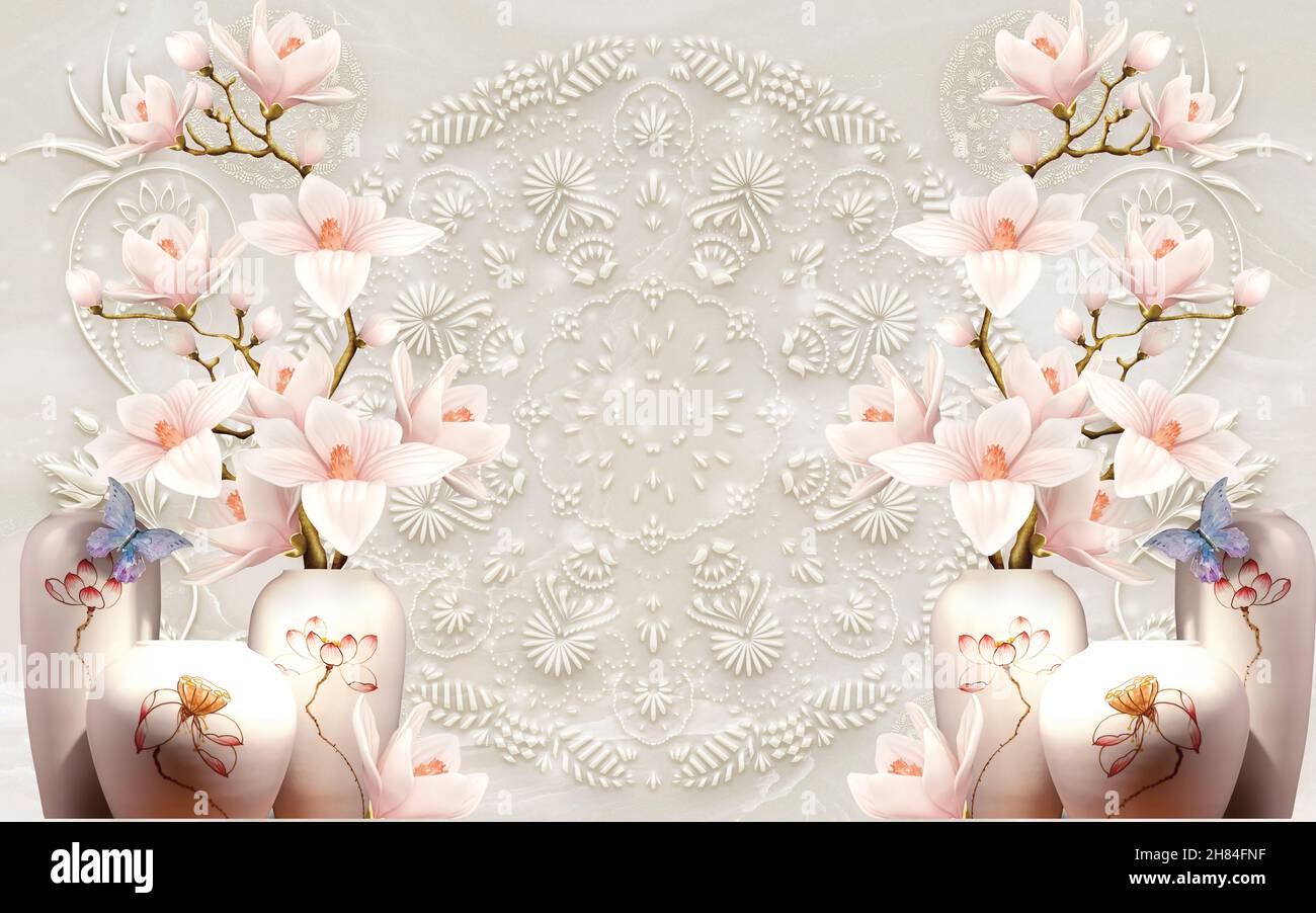3D High Decoration Background Wallpaper Stock Photo - Alamy