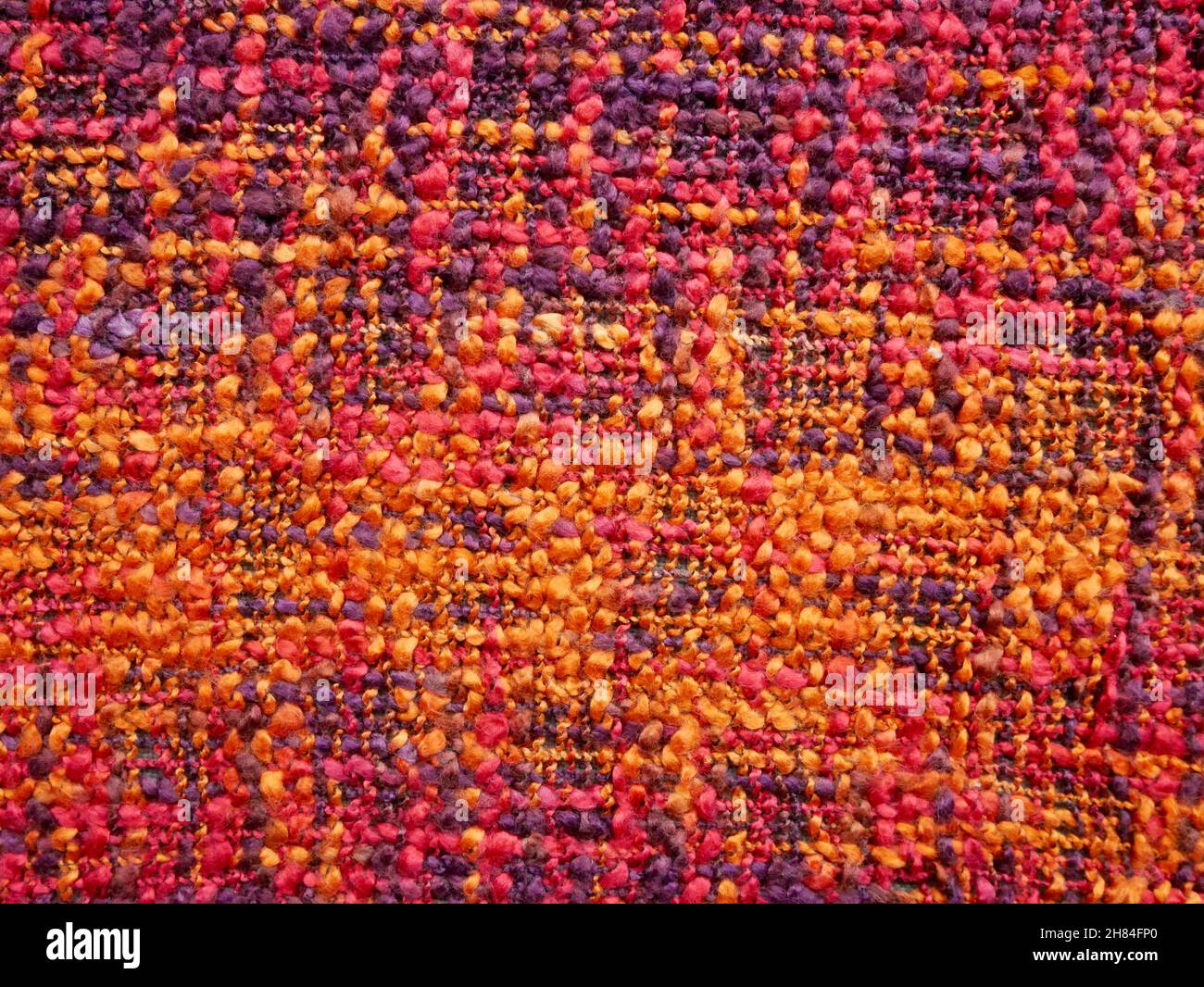 Texture of orange purple fabric, close up of wool structure, wallpaper ...