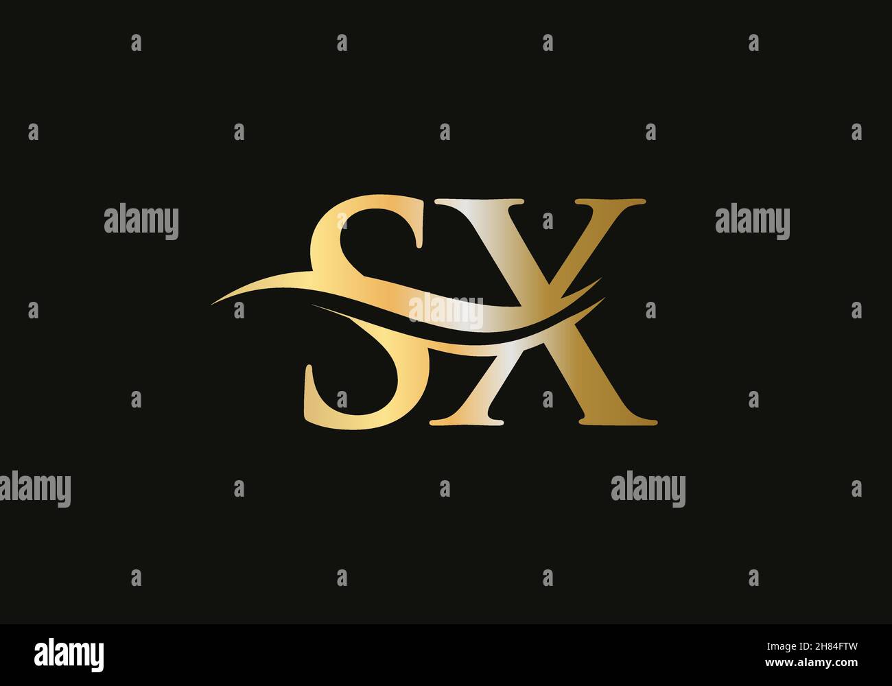 SX Linked Logo for business and company identity. Creative Letter SX ...