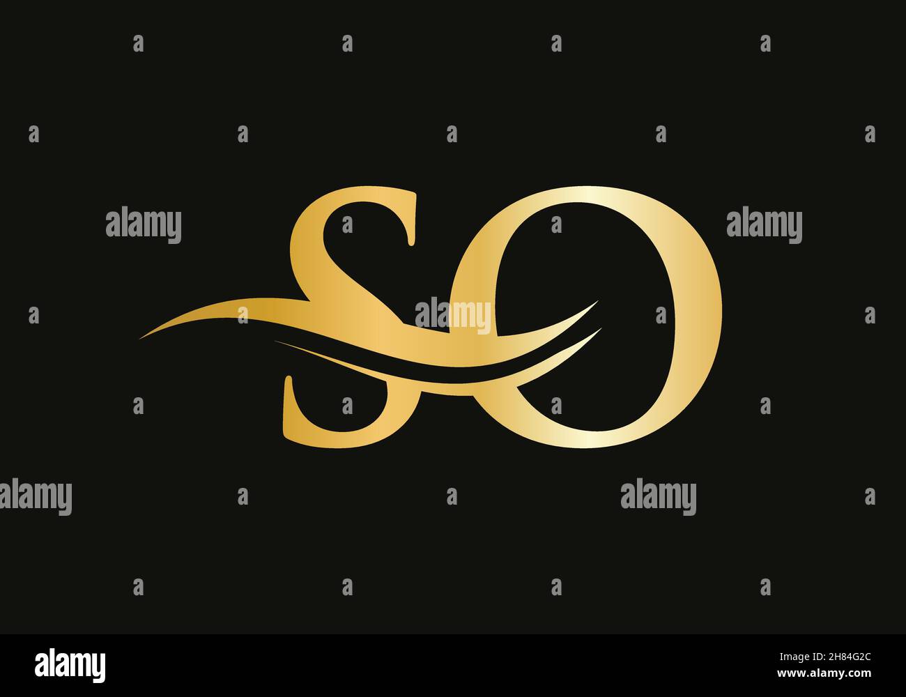 SO Letter Linked Logo for business and company identity. Initial Letter ...