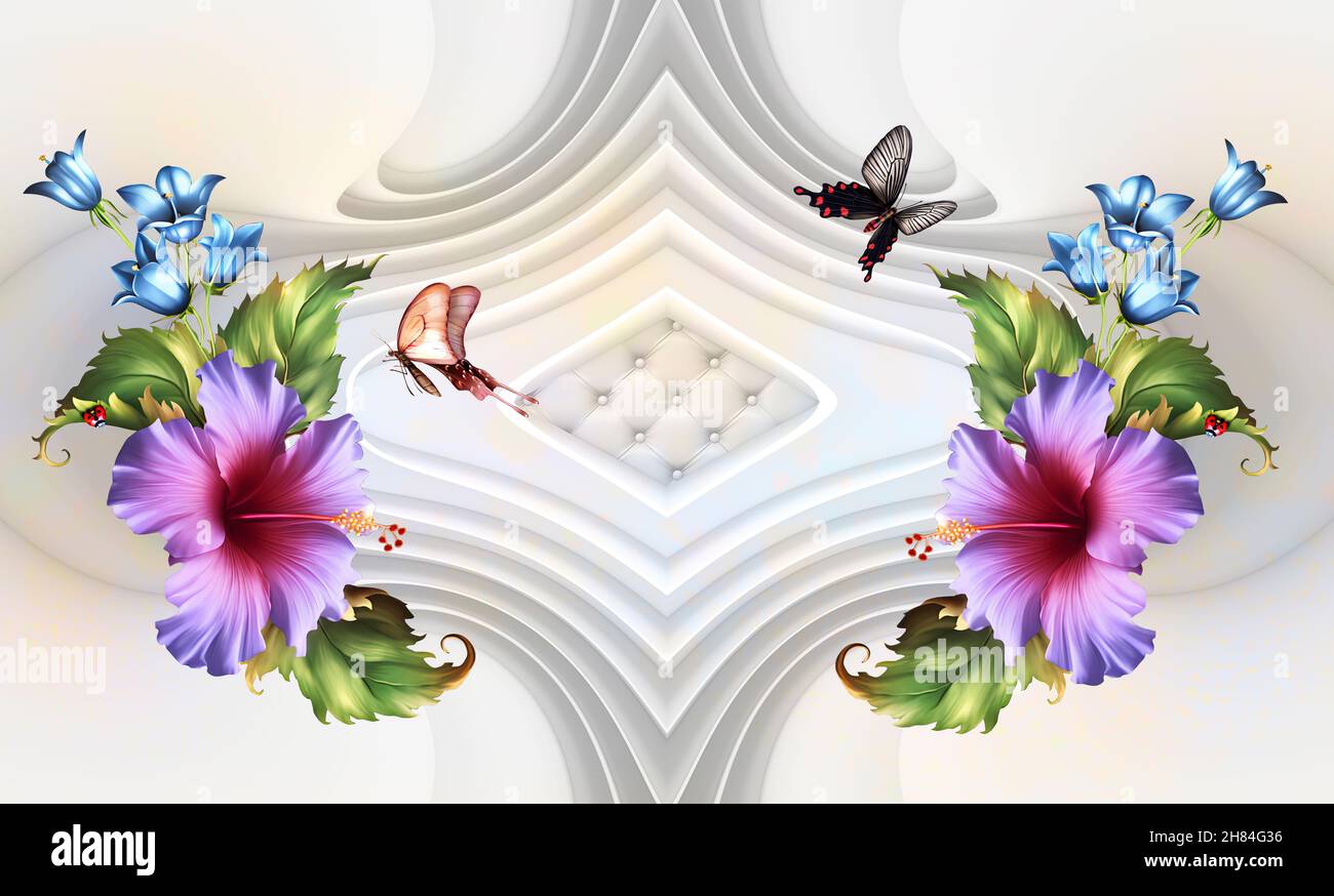 3D High Decoration Background Wallpaper Stock Photo - Alamy