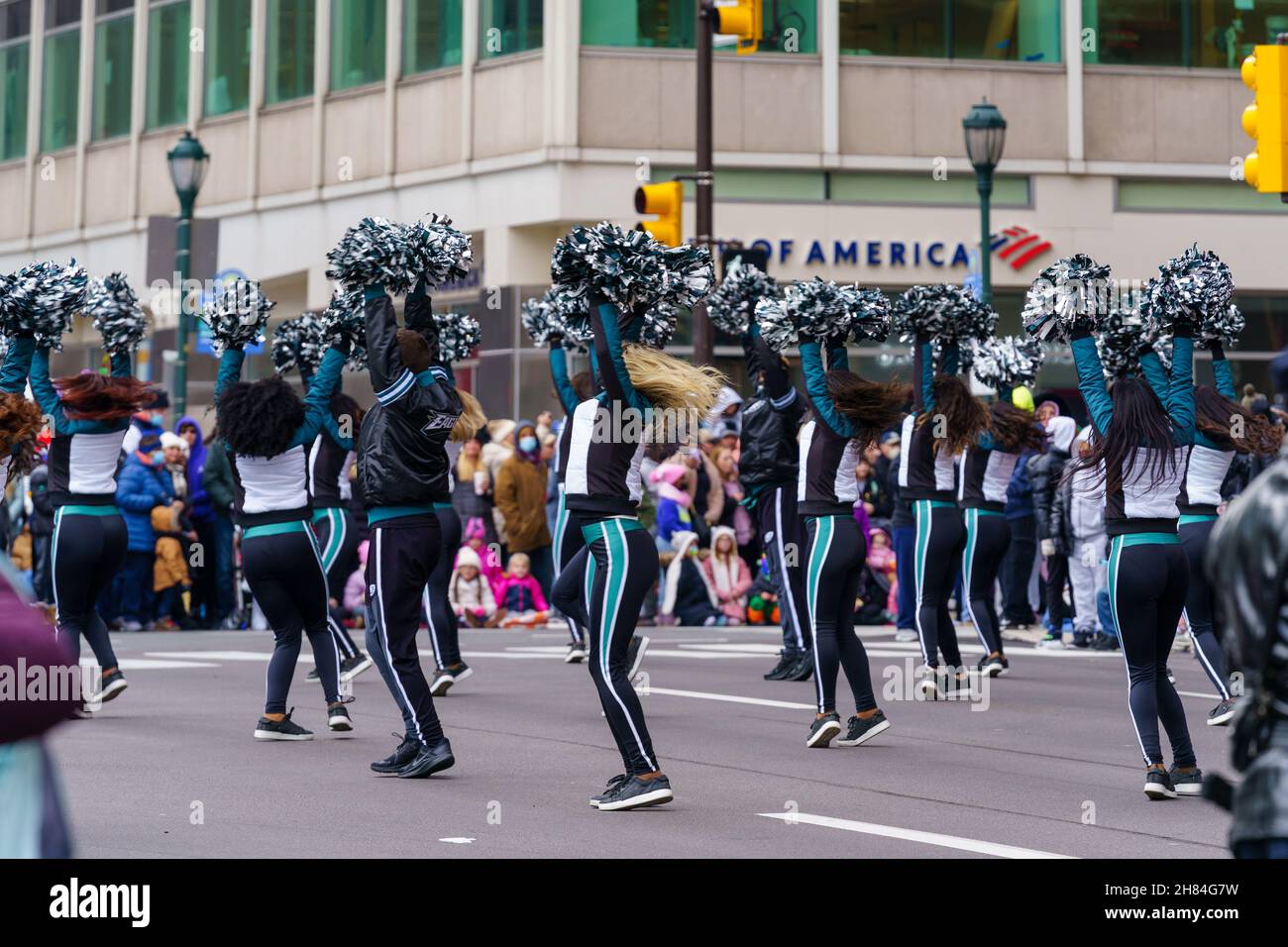 Philadelphia, PA, USA - November 25, 2021:The Philadelphia Eagles Pep ...