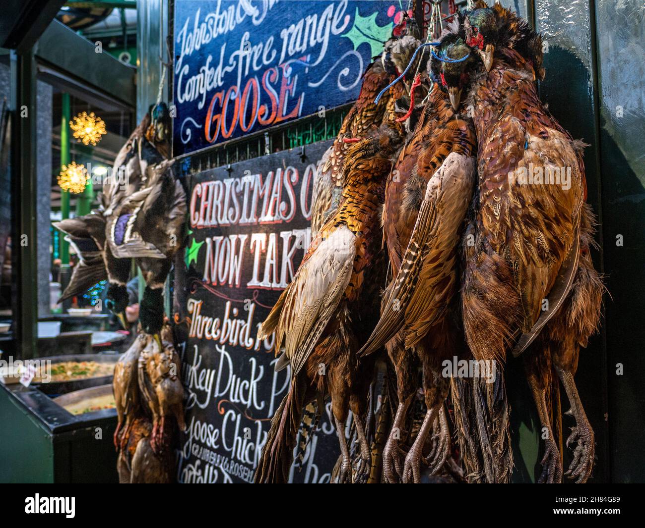 PHEASANT CHRISTMAS BOROUGH MARKET GAME BIRDS FOWL HANGING STALL ...