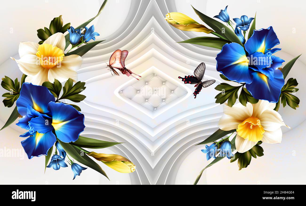 3D High Decoration Background Wallpaper Stock Photo - Alamy