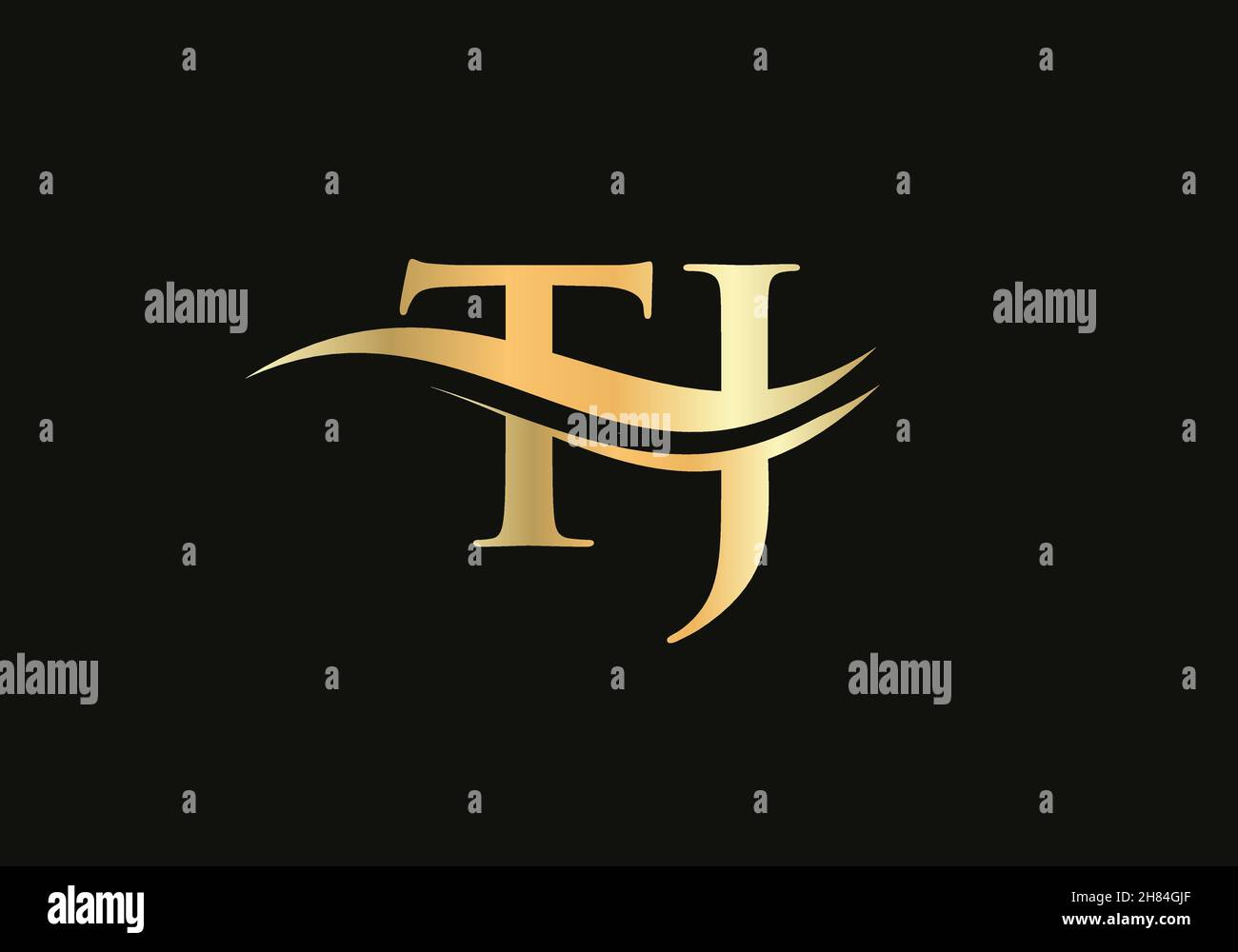 Letter TJ Logo Design for business and company identity. Creative TJ ...
