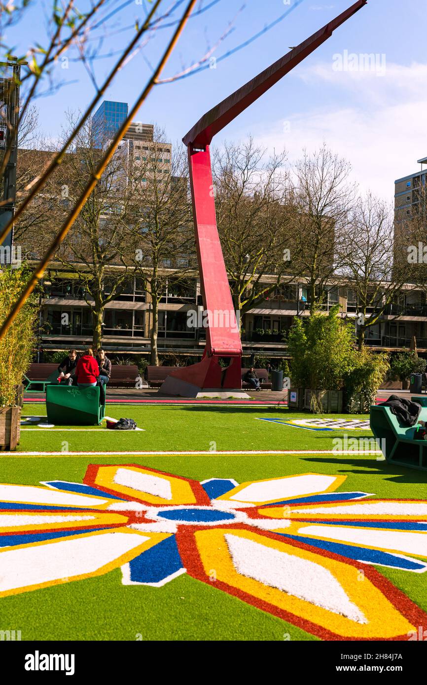 The streets of Rotterdam, The Netherlands, during the early days of ...