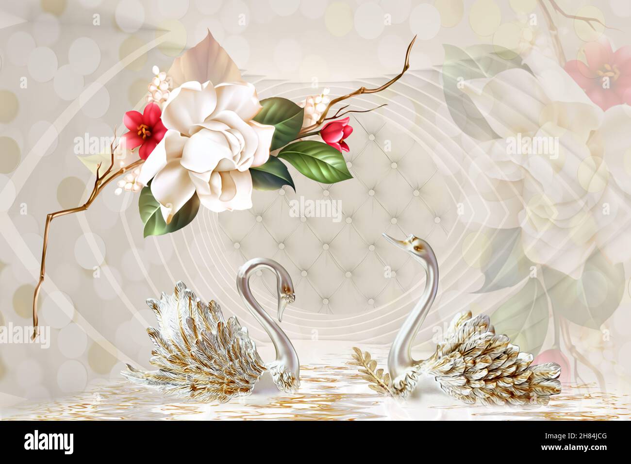 Luxury 3d wallpaper design hi-res stock photography and images - Alamy