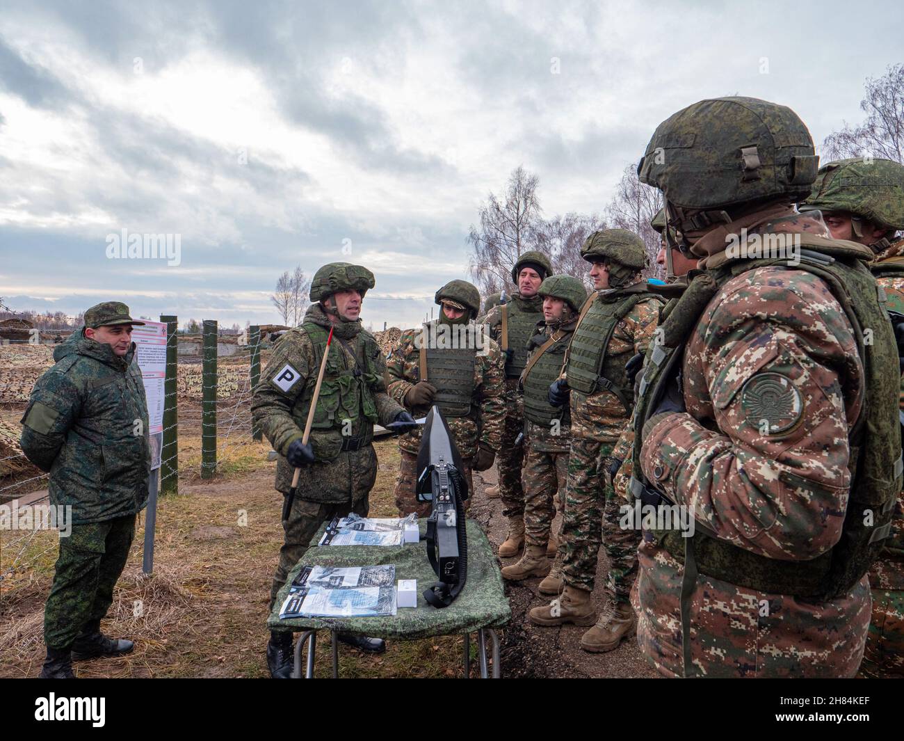 Kazan, Russia. 08 November 2021. Training soldiers in new techniques ...