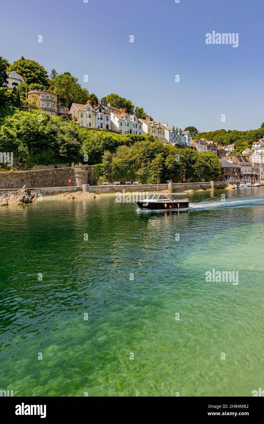 The East Looe River and West Looe just before the river flows into the ...