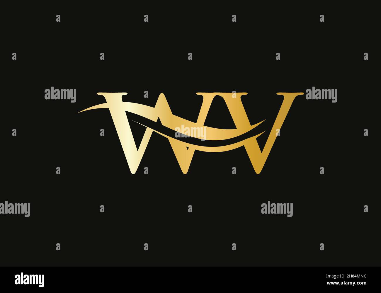 Wv initial logo hi-res stock photography and images - Alamy