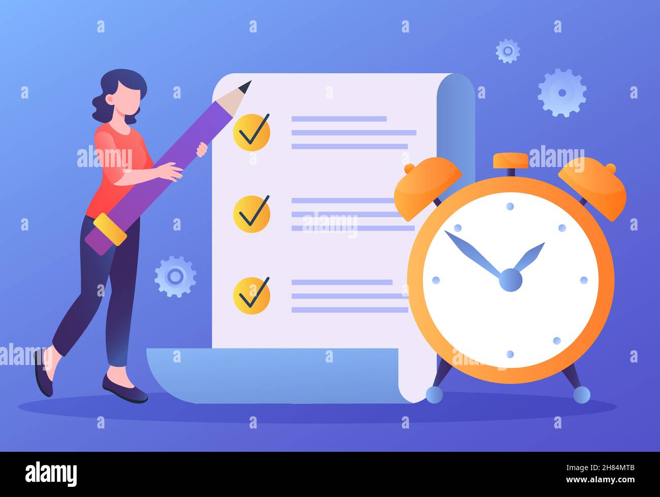 Good morning concept woman Stock Vector Images - Alamy